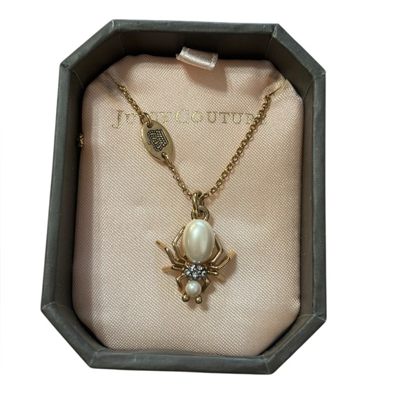 Juicy Couture | Jewelry | Vintage Juicy Couture Gold Spider Necklace ...